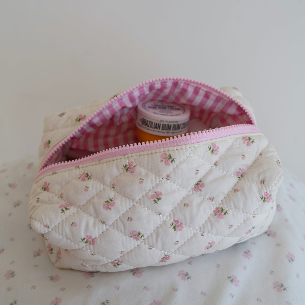 PREORDER Pink Rose Makeup Bag– Sunday Violets