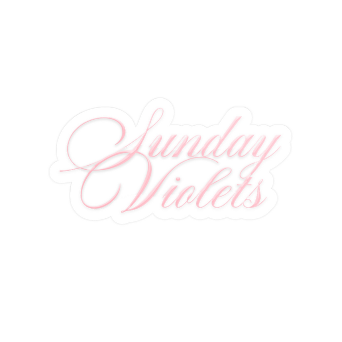 Sunday Violets Logo Sticker